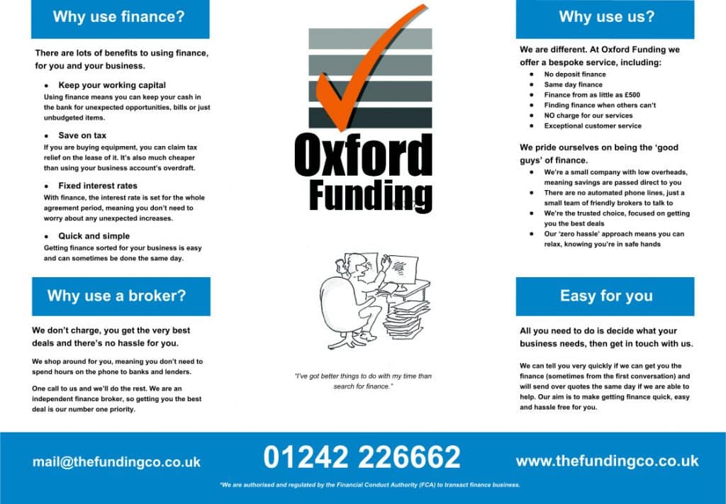 Supplier Toolbox - The Oxford Funding Company Ltd